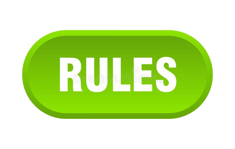 Rules button stock vector. Illustration of website, square - 158491335