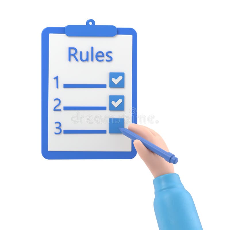 Rules Concept. Businessman Holding in Hand Clipboard with Regulations ... Rules Concept. Businessman Holding in Hand Clipboard with Regulations ...