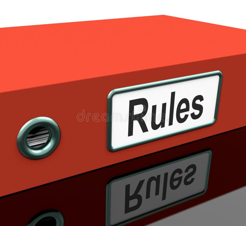 Rules File or Policy Guide Documents Stock Illustration - Illustration ...