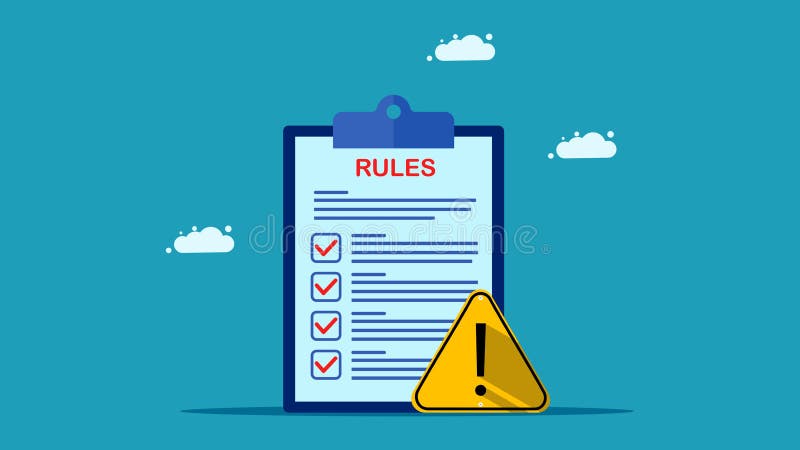 Rules and Guidelines. Legal Conditions of the Organization Stock Vector ...