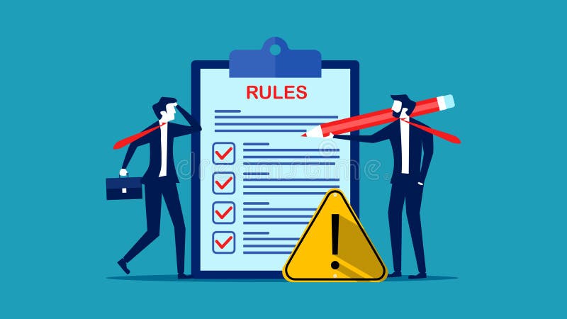 Rules and Guidelines. Legal Conditions of the Organization Stock Vector ...