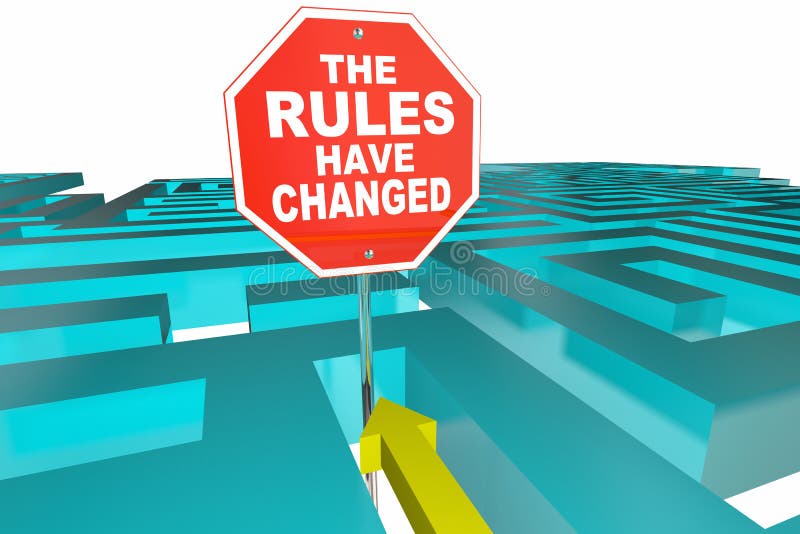 The Rules Have Changed Puzzle Stock Illustration - Illustration of ...
