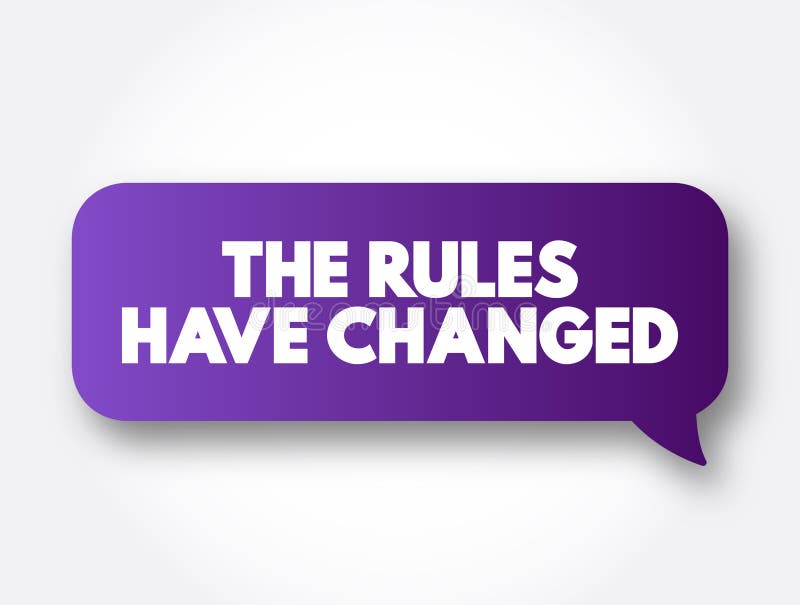 Rules Have Changed Stock Illustrations – 65 Rules Have Changed Stock ...