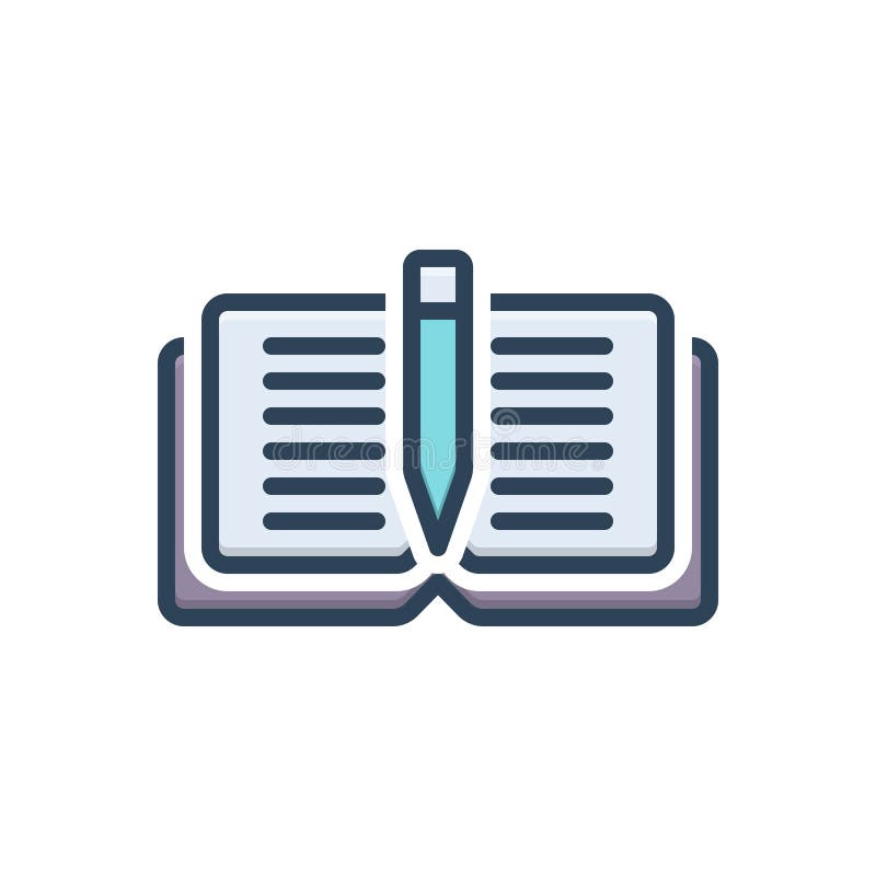 Color Illustration Icon for Rules, Guideline and Book Stock Vector ...