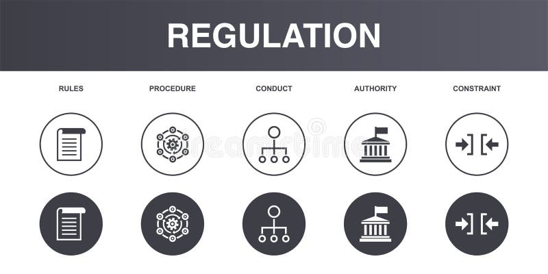 Rules, Procedure, Conduct, Authority Stock Vector - Illustration of ...