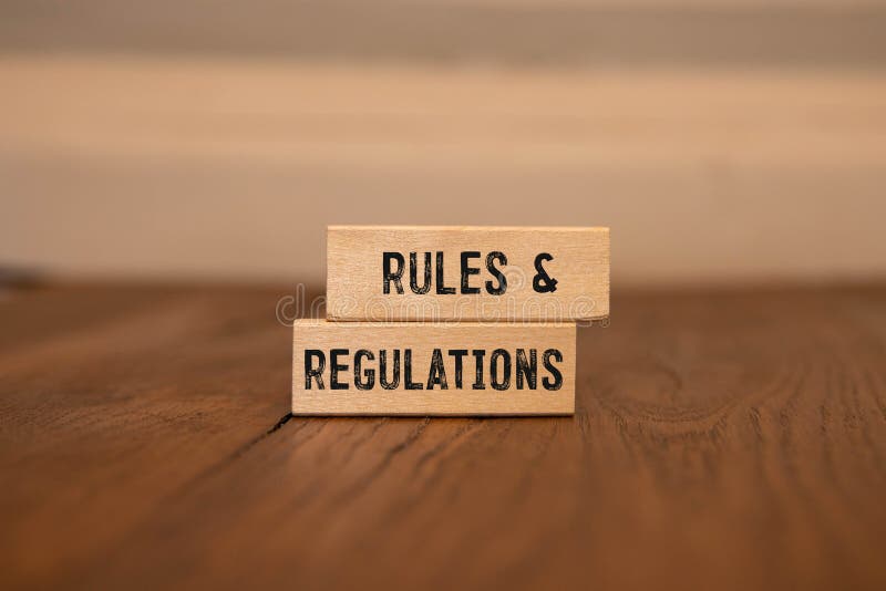 Rules Regulations Text on the Page. Open Notebook Stock Image - Image ...