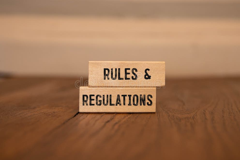Rules Regulations Text on the Page. Open Notebook Stock Image - Image of management, policy ...