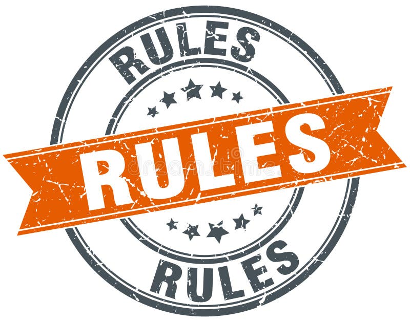 Rules stamp stock vector. Illustration of vector, isolated - 120831071