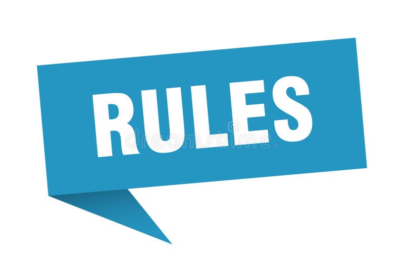 Rules speech bubble. stock vector. Illustration of price - 153879214