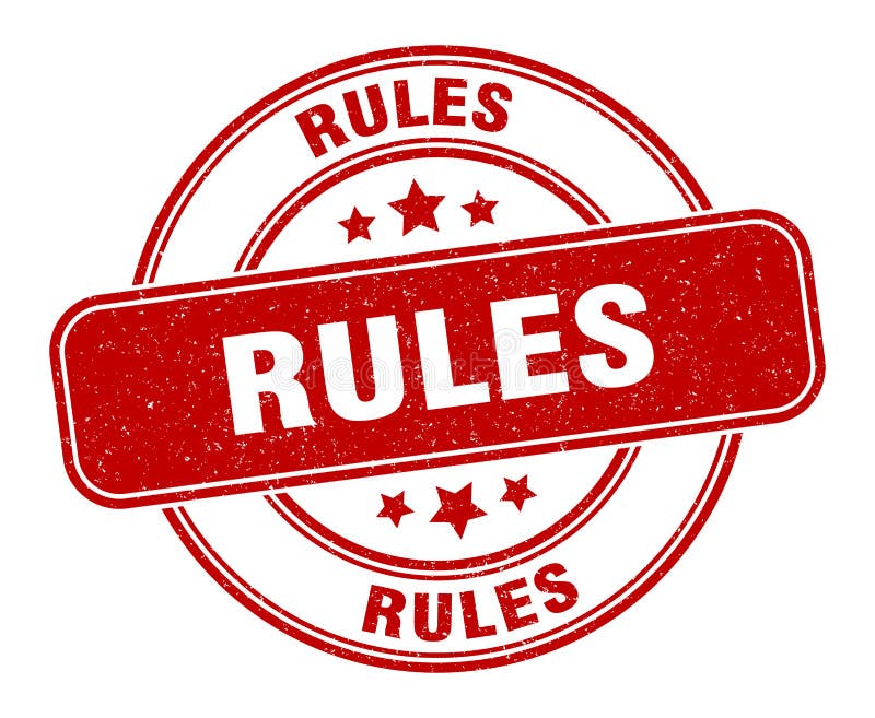 Rules Stamp. Rules Round Grunge Sign Stock Vector - Illustration of ...