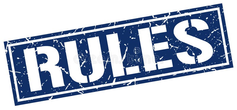 Rules stamp stock vector. Illustration of square, insignia - 120846489