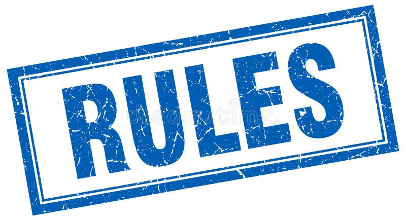 Rules stamp stock vector. Illustration of seal, stamp - 125218188