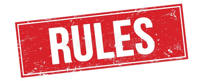 RULES Text Written on Wooden Frame School Blackboard Stock Image ...