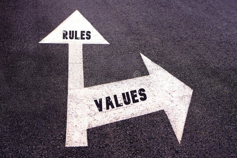 Rules and Values. Dichotomy between Two Concepts Represented with ...