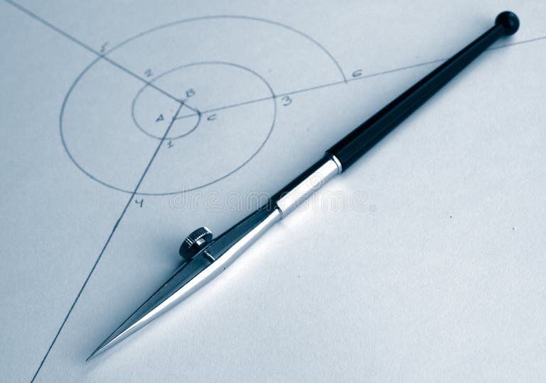 Ruling pen stock photo. Image of pattern, engineering - 143532662