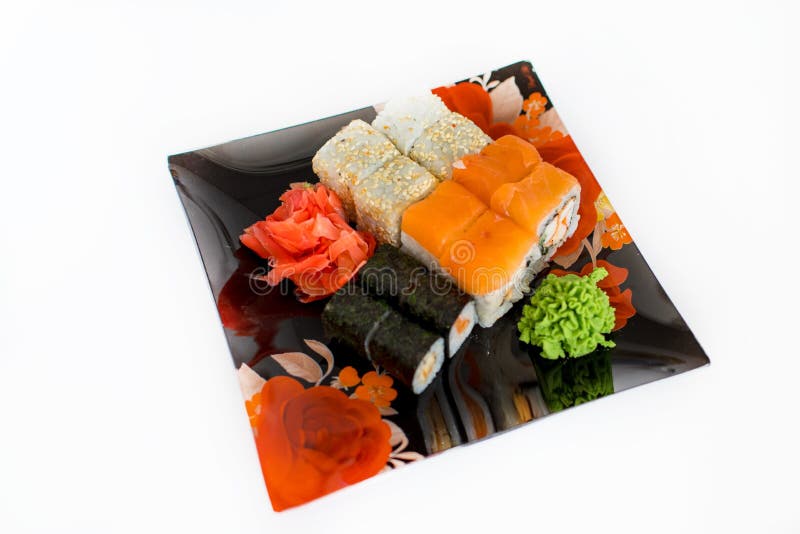 Rullar sushi fotografering för bildbyråer. Bild av japan - 93767459