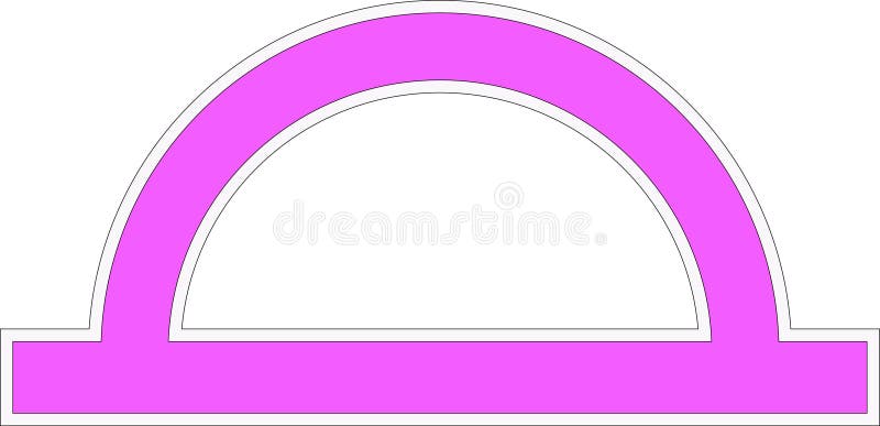 Purple ruler stock vector. Illustration of plastic, simple - 296522883