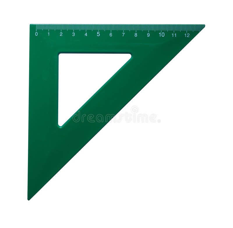 Ruller for Mathematics and Geometry in School Stock Image - Image of ...