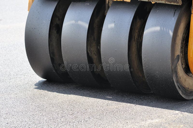 Rullo compressore fotografia stock. Immagine di vapore - 15717576