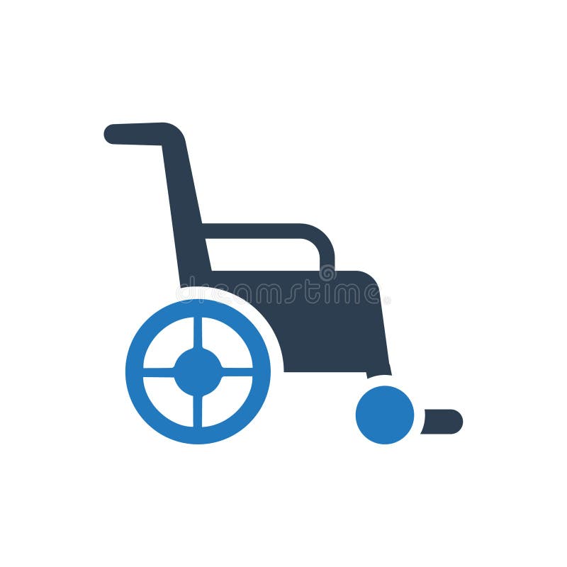 Rullstolsymbolen, Handikapp Den Fasta Logoillustrationen, Pictog Stock ...