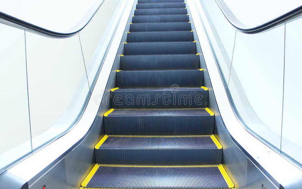 Rulltrappa fotografering för bildbyråer. Bild av exponeringsglas - 55141199