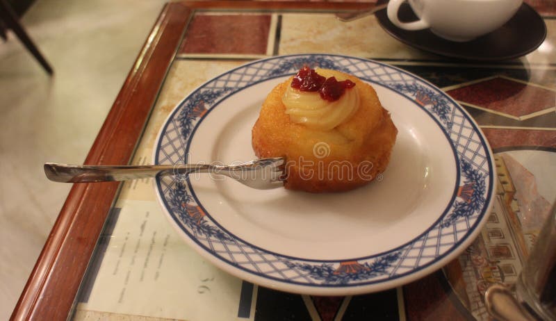 Rum baba in Naples, Italy stock photo. Image of sweet - 332208060