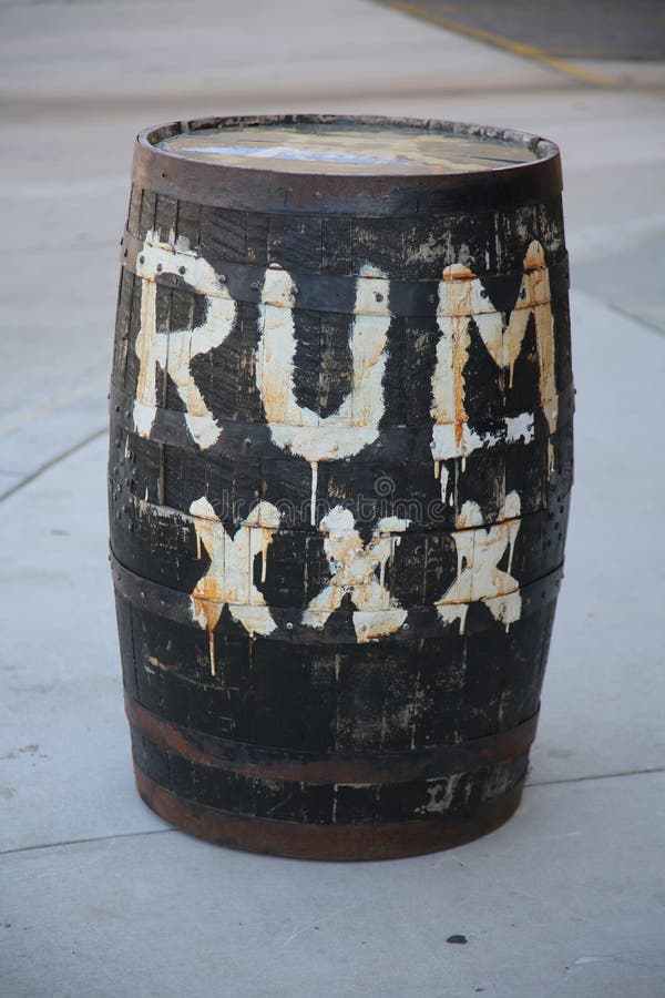 Rum Barrel. Rum. Old Wooden Rum Barrel Stock Photo - Image of beer ...