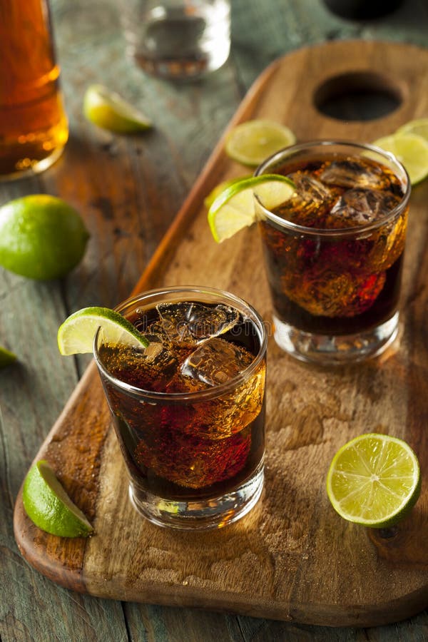 Rum and Cola Cuba Libre stock image. Image of party, libre - 56131335