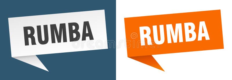 Rumba Banner. Rumba Speech Bubble Label Set Stock Vector - Illustration ...