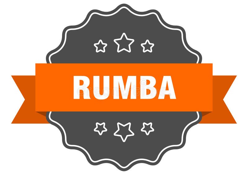 Rumba label stock vector. Illustration of dance, vignette - 194921716