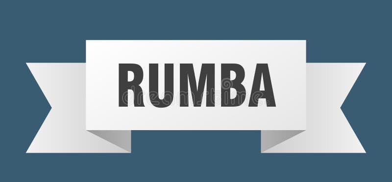 Rumba ribbon. stock vector. Illustration of rumba, sticker - 191267126