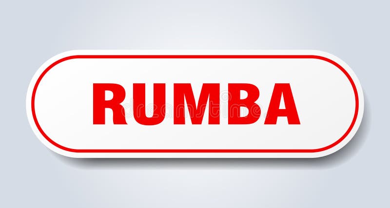 Rumba sticker. stock vector. Illustration of square - 197147231