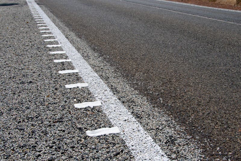 Rumble Strips stock image. Image of safety, travel, margin - 241689043