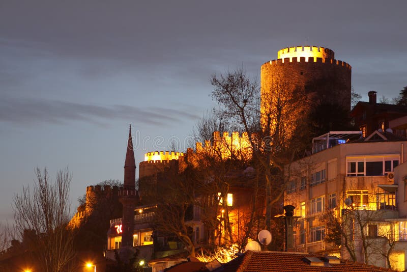 Rumeli Castle stock image. Image of architecture, place - 23629055
