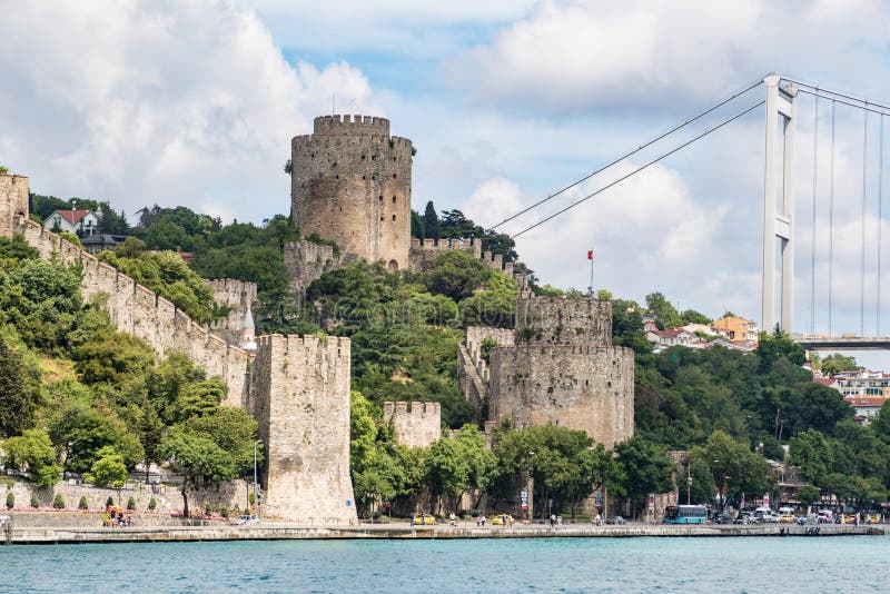 Rumeli Castle stock image. Image of cityscape, architecture - 99290771