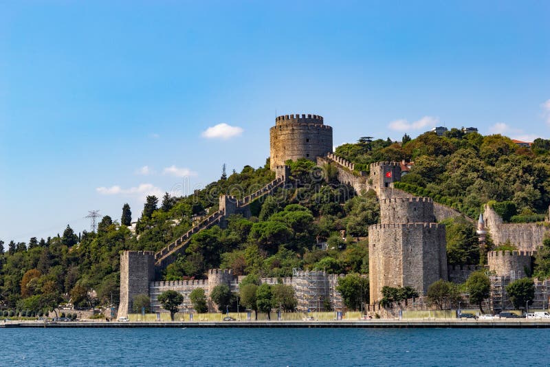 Rumelian Castle Rumeli Hisari. Istanbul, Turkey Stock Image - Image of ...