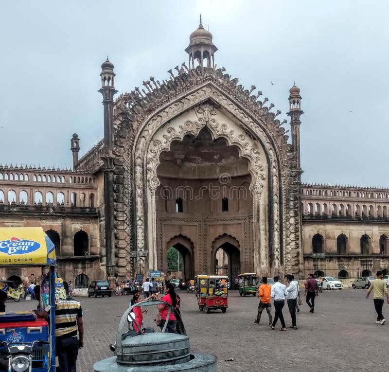 Rumi Gate Lucknow editorial stock image. Image of rumi - 250738619