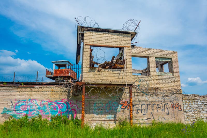 Rummu, Estonia, June 30, 2022: Old Prison at Rummu Quarry in Est ...