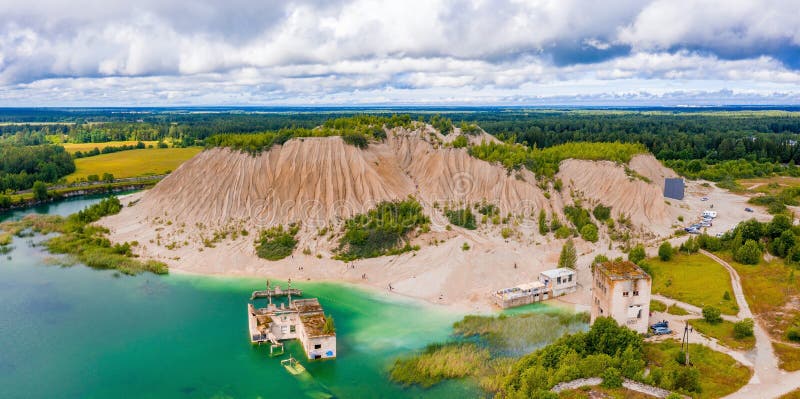 Rummu Quarry in Rummu, Estonia Stock Image - Image of guard, buildings ...