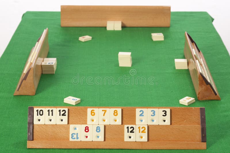 Rummy table stock image. Image of toys, gamble, strategy - 28421129
