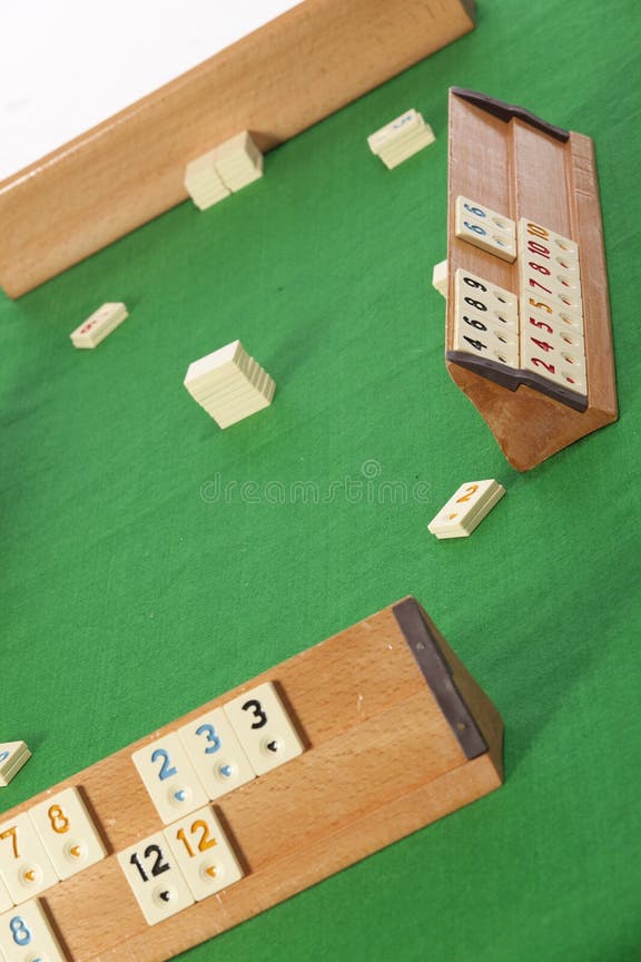 Rummy table stock image. Image of pieces, green, toys - 28421229