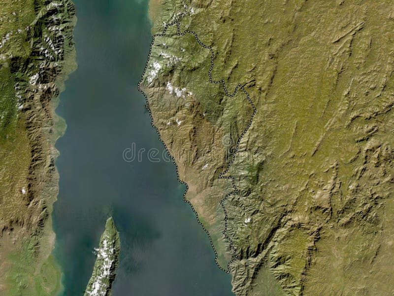 Rumonge, Burundi. Low-res Satellite. No Legend Stock Illustration ...