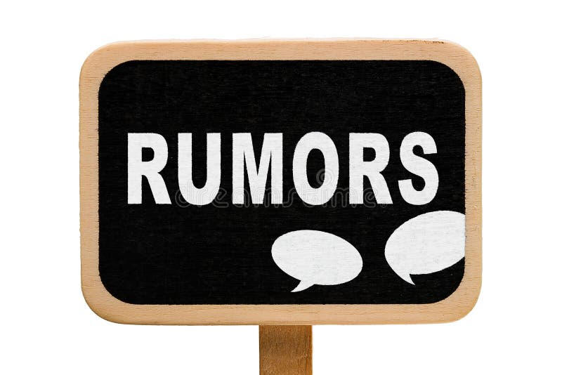 Rumors illustration stock image. Image of graphic, blackboard - 197376901