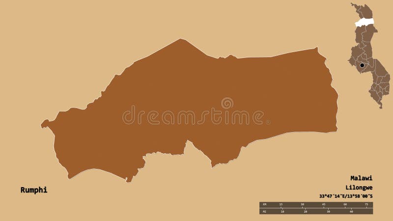 Rumphi, District of Malawi, Zoomed. Pattern Stock Illustration ...
