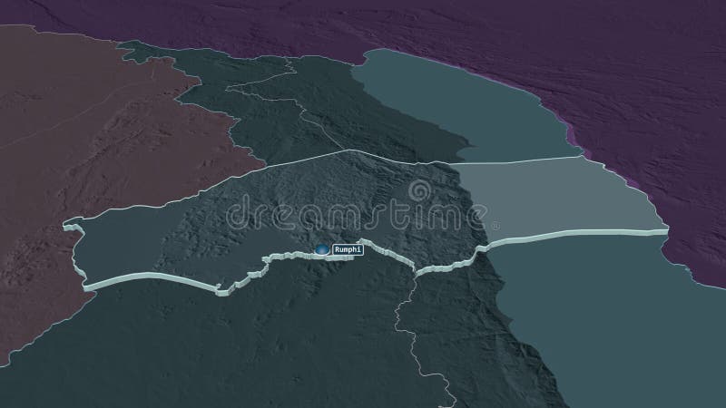Rumphi, Malawi - Extruded with Capital. Administrative Stock ...