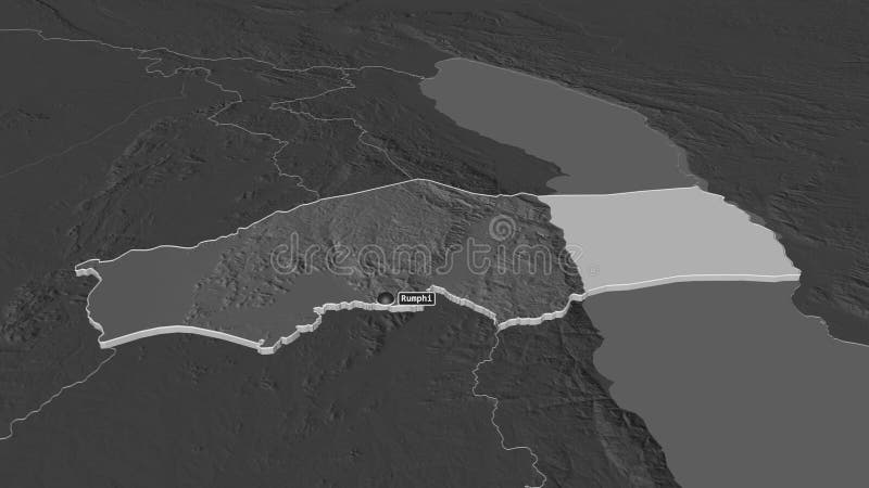 Rumphi, Malawi - Extruded with Capital. Bilevel Stock Illustration ...