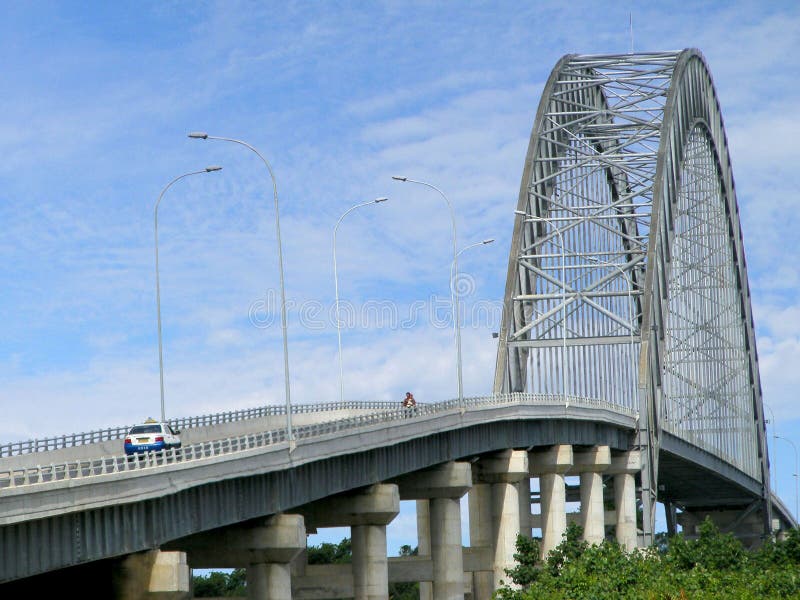 Rumpiang Bridge stock image. Image of banjarmasin, road - 6115791