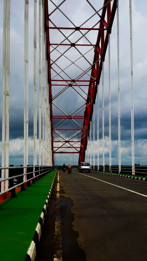 Rumpiang Bridge Scene stock photo. Image of bridge, suspensionbridge ...
