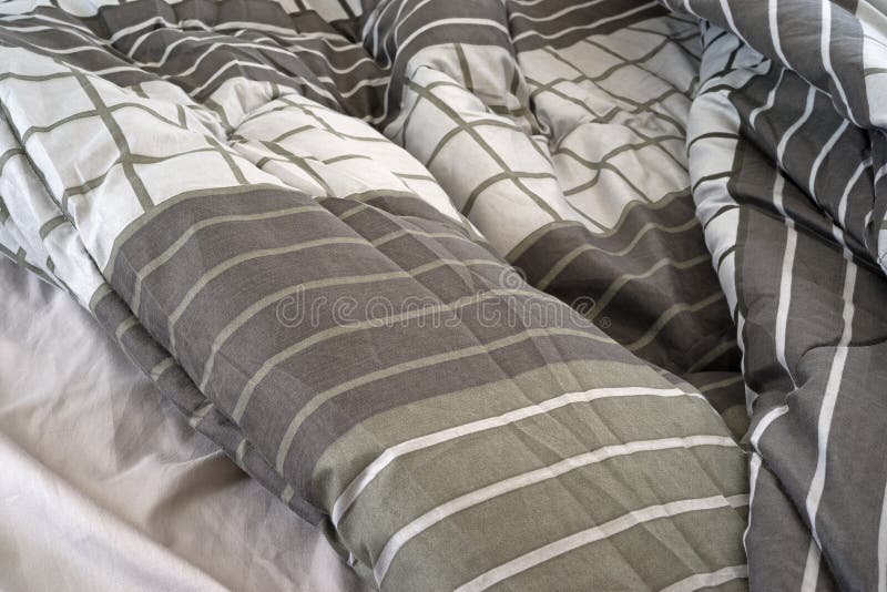 Rumpled Sheets Hotel Bedroom Romantic Night Stock Photo - Image of ...