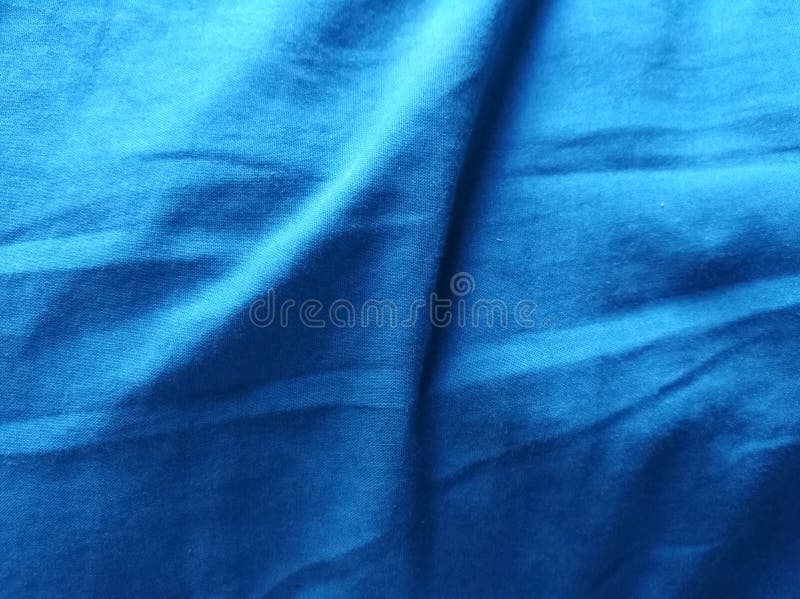 Rumpled Blue Cloth Soft Fabric Texture Background Stock Photo - Image ...